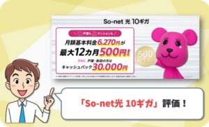 So-net光 10ギガ 料金 実測 キャンペーン | 光回線10ギガのおすすめと比較